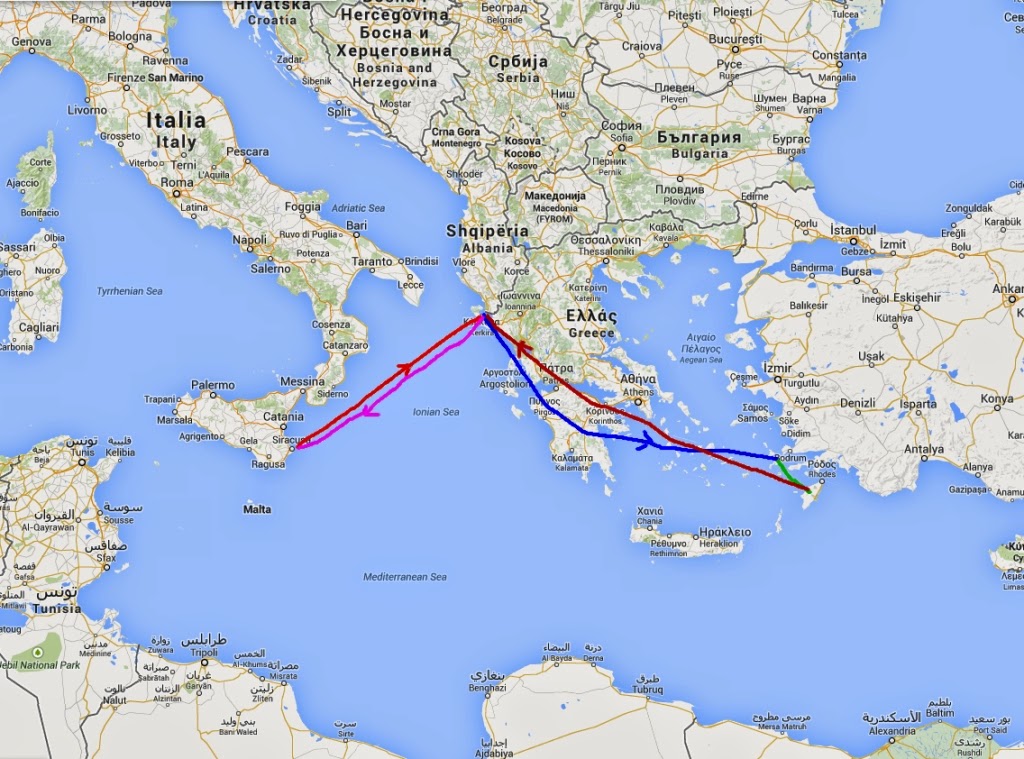 Aviosuperficie di Gallina (Avola): All'isola di Kos, in Grecia