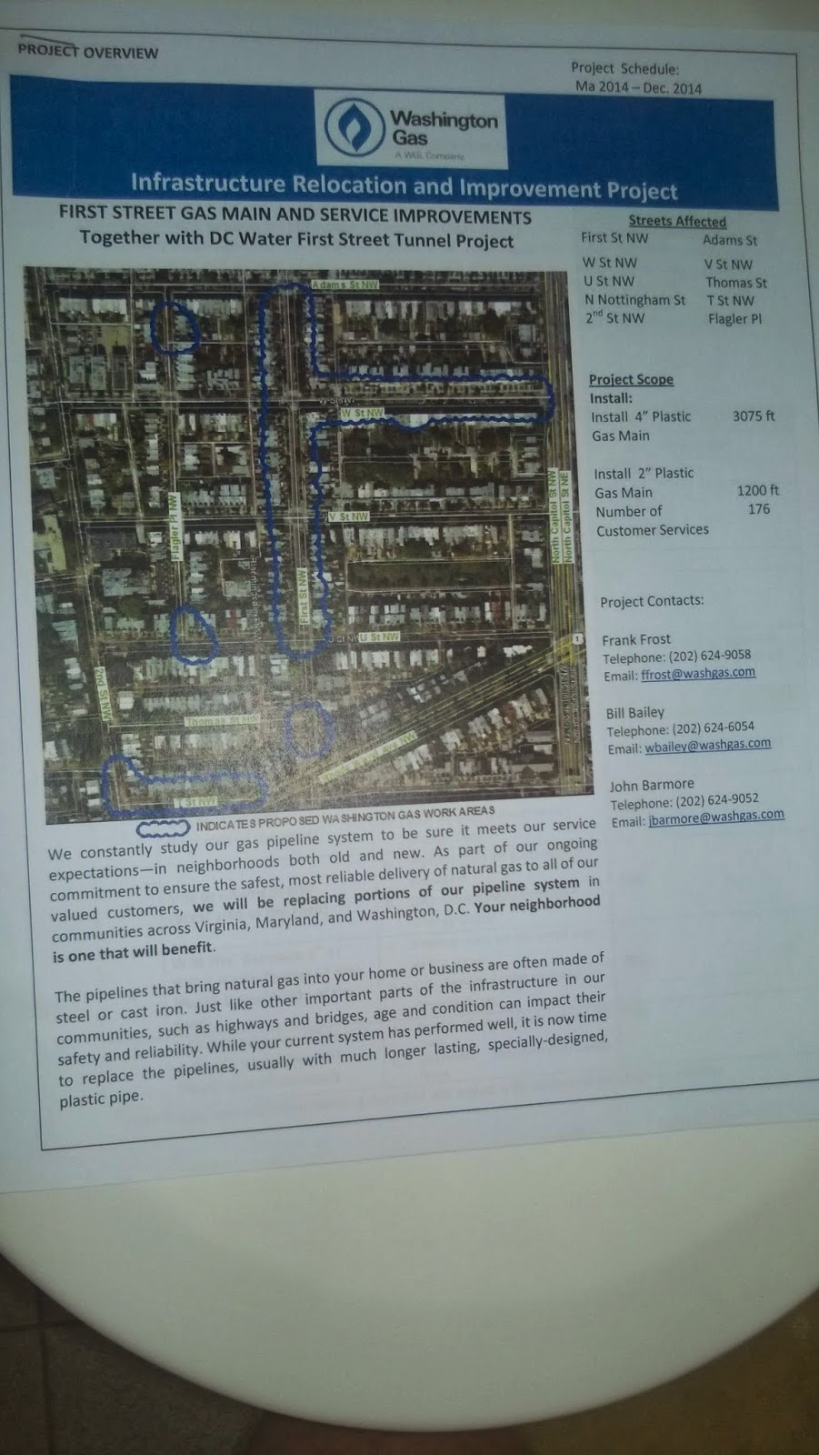 bloomingdale: see the map where Washington Gas will be replacing gas ...