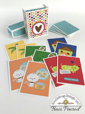 Doodlebug Design Inc Blog: Kids Craft Challenge: Matching Game by Traci