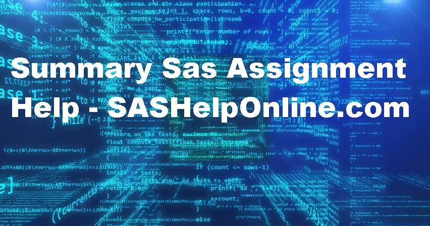 Performing Conditional Logic In Sas Assignment Help