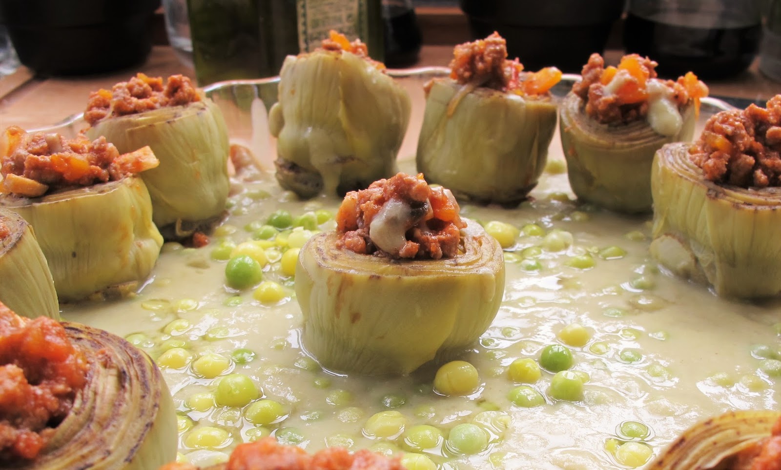 Tritxo Recetas: Alcachofas rellenas de carne