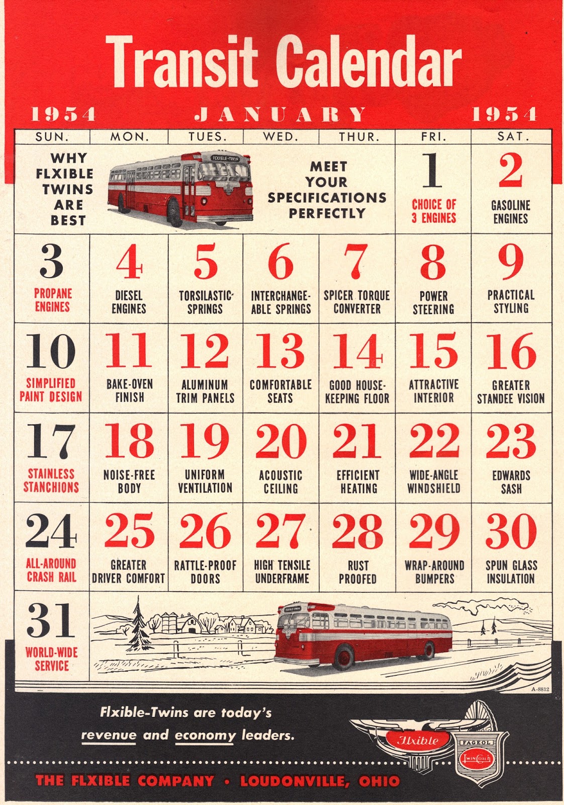 Progress is fine, but it's gone on for too long.: Flxible Transit Calendar