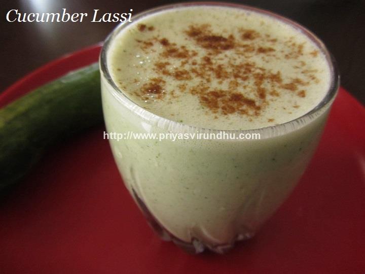 Priya's Virundhu: Cucumber Lassi/Cucumber Lassi Recipe/Salted Cucumber ...