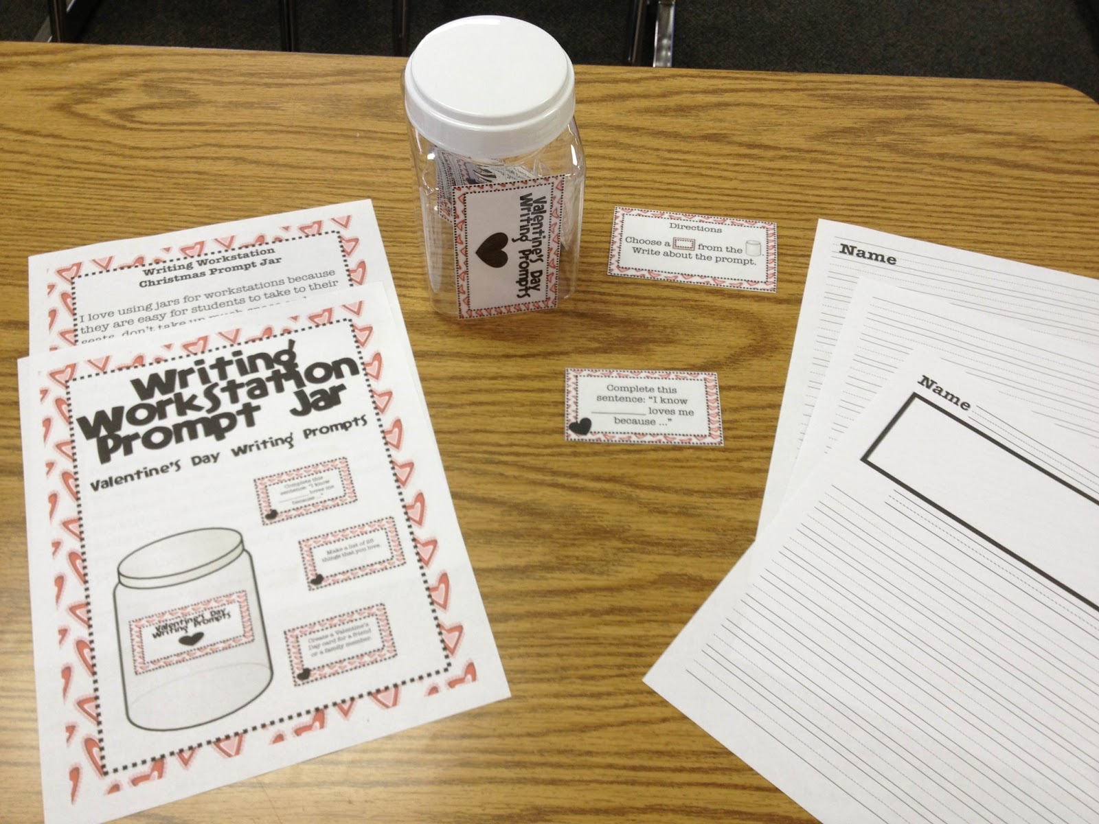 Pencils Books And Dirty Looks Valentine s Day Writing Prompt Jar Of Pencils Books And Dirty Looks Valentine s Day Writing Prompt Jar Of