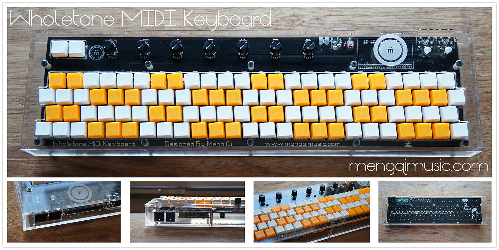 MATRIXSYNTH: Meng Qi Wholetone MIDI Keyboard / Isomorphic