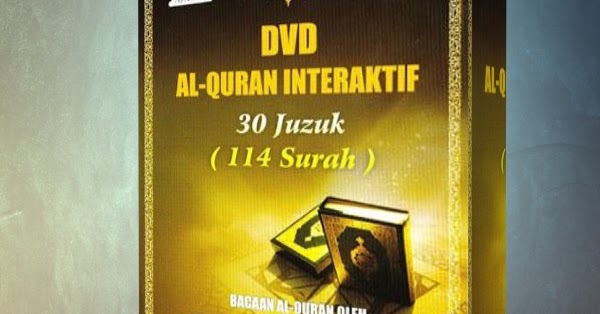 Paket DVD Software Al Quran Interaktif 30 Juz 114 Surah | JURAGAN DVD