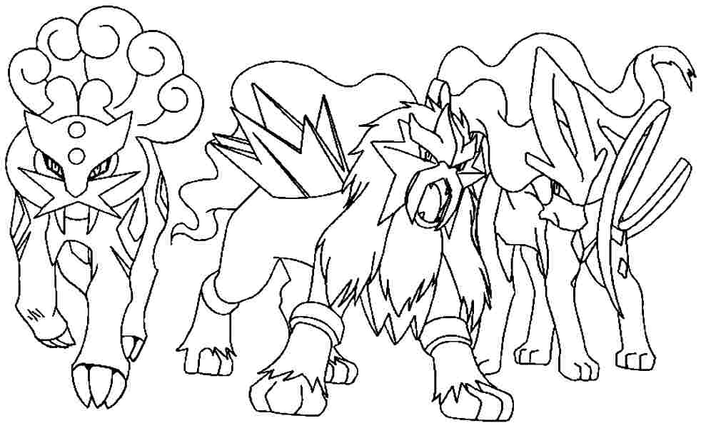 Suicune Coloring Pages Coloring Pages