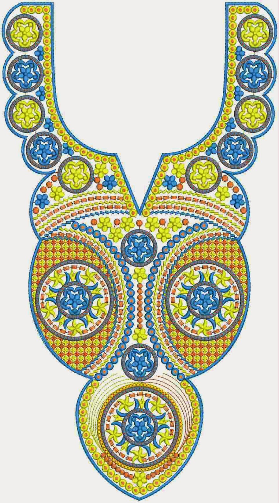 EmbDesignTube: Stylish Neck Embroidery Designs Collection