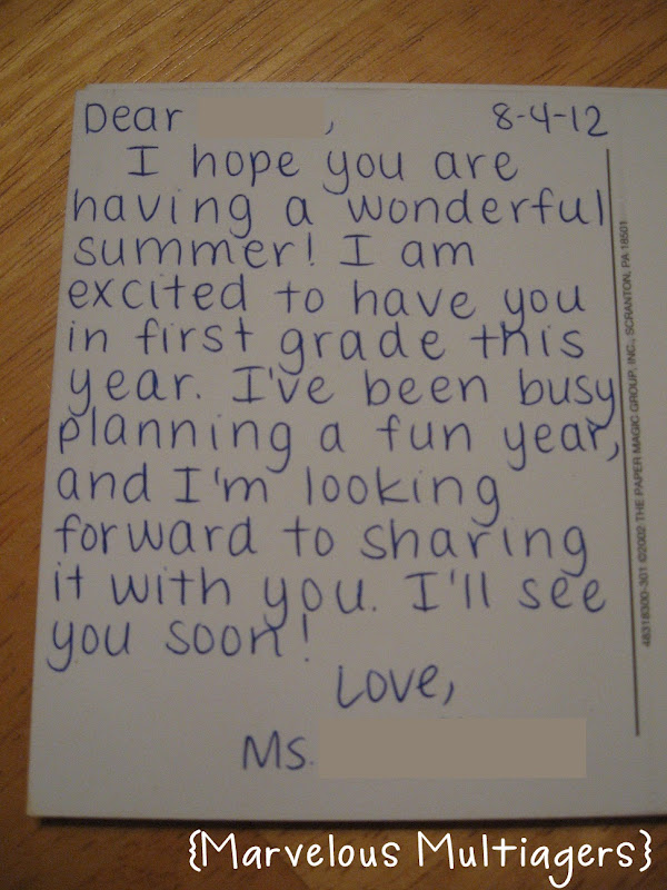 Marvelous Multiagers!: Back to School Postcards