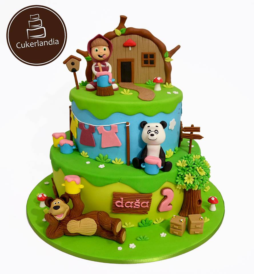 Torte i slatkiši : Maša i meda torta (Maša i kaša)