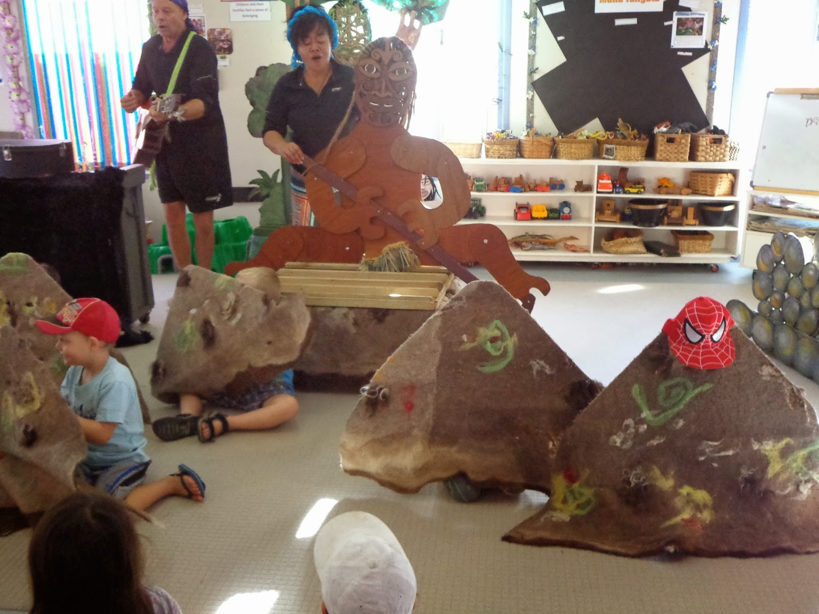 Welcome to Glamorgan Kindergarten Blog : Apo the Greedy Taniwha, Puppet