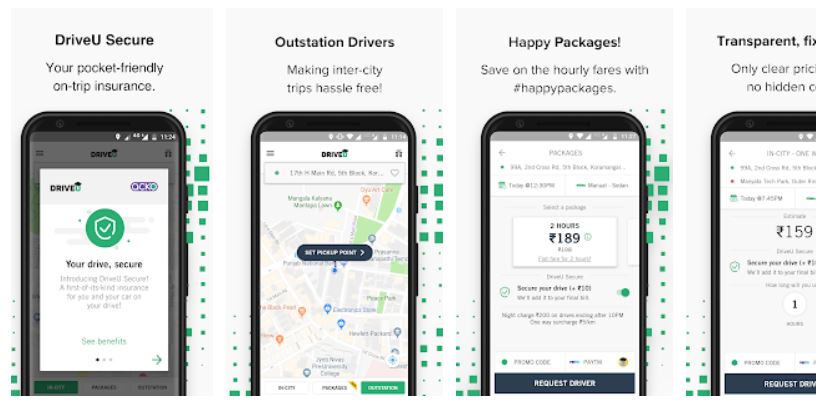 DriveU Mobile App Valid Promo Code- Private Car Drivers Mobile App ...