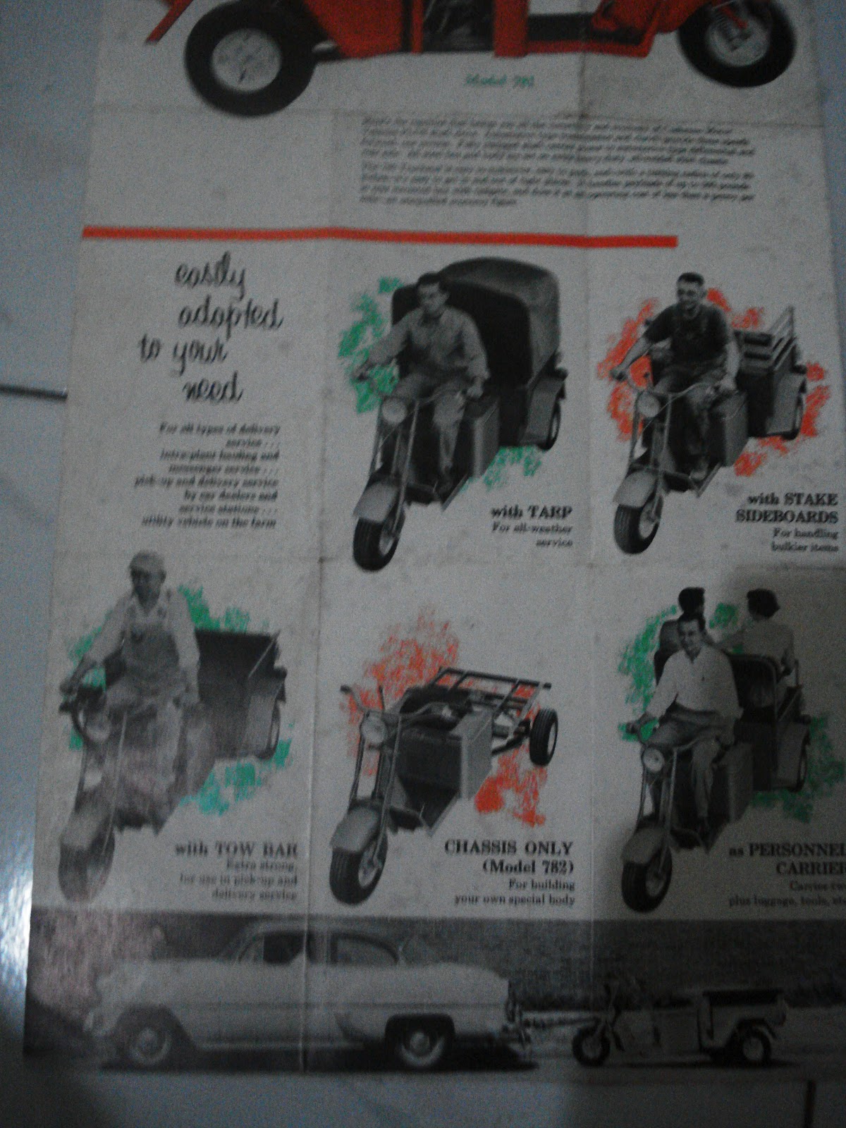 BANYUMAS ANTIK: BROSUR MOTOR RODA 3 CUSHMAN