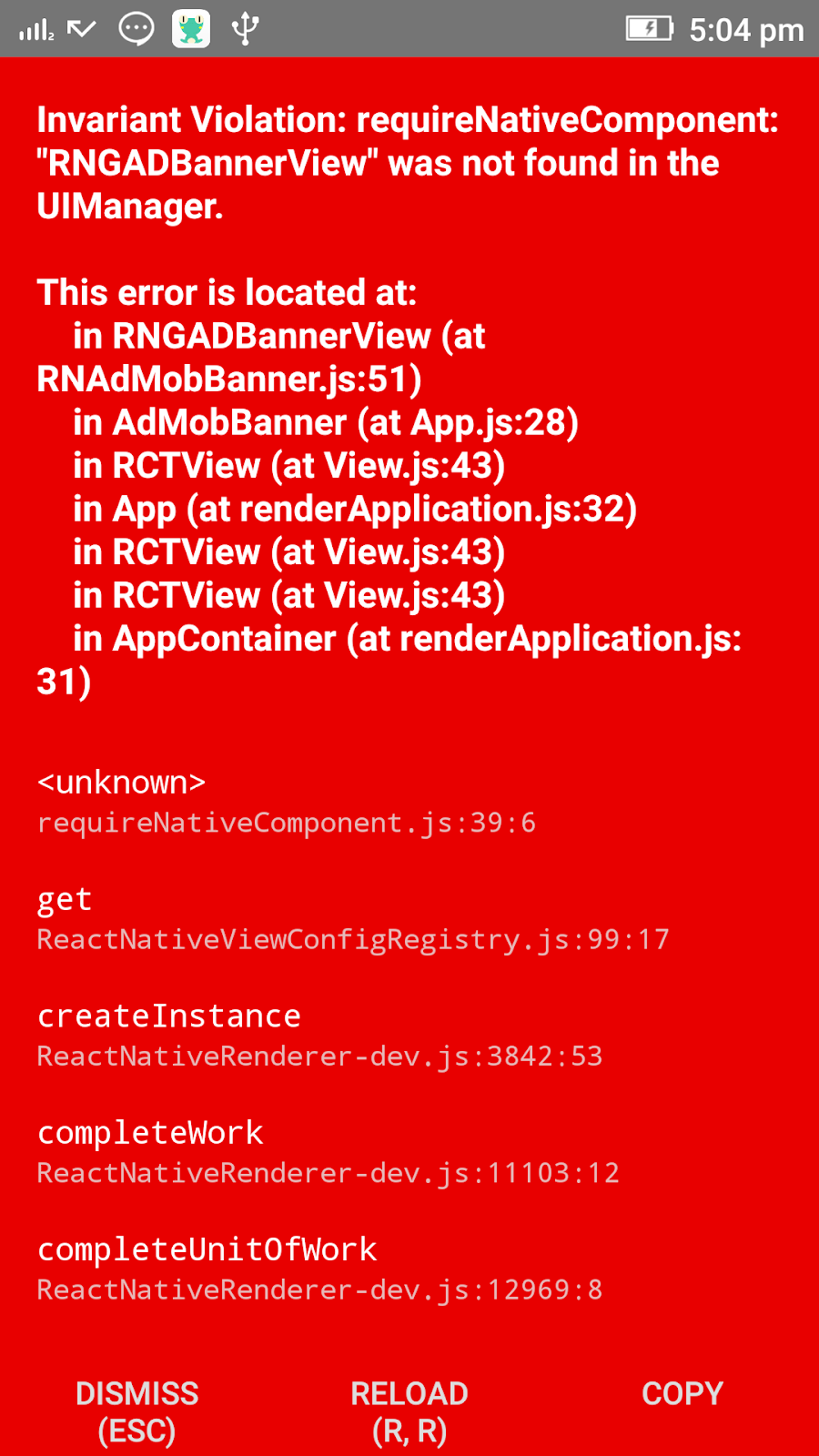 React Native Admob Banner Error And Its Solutions
