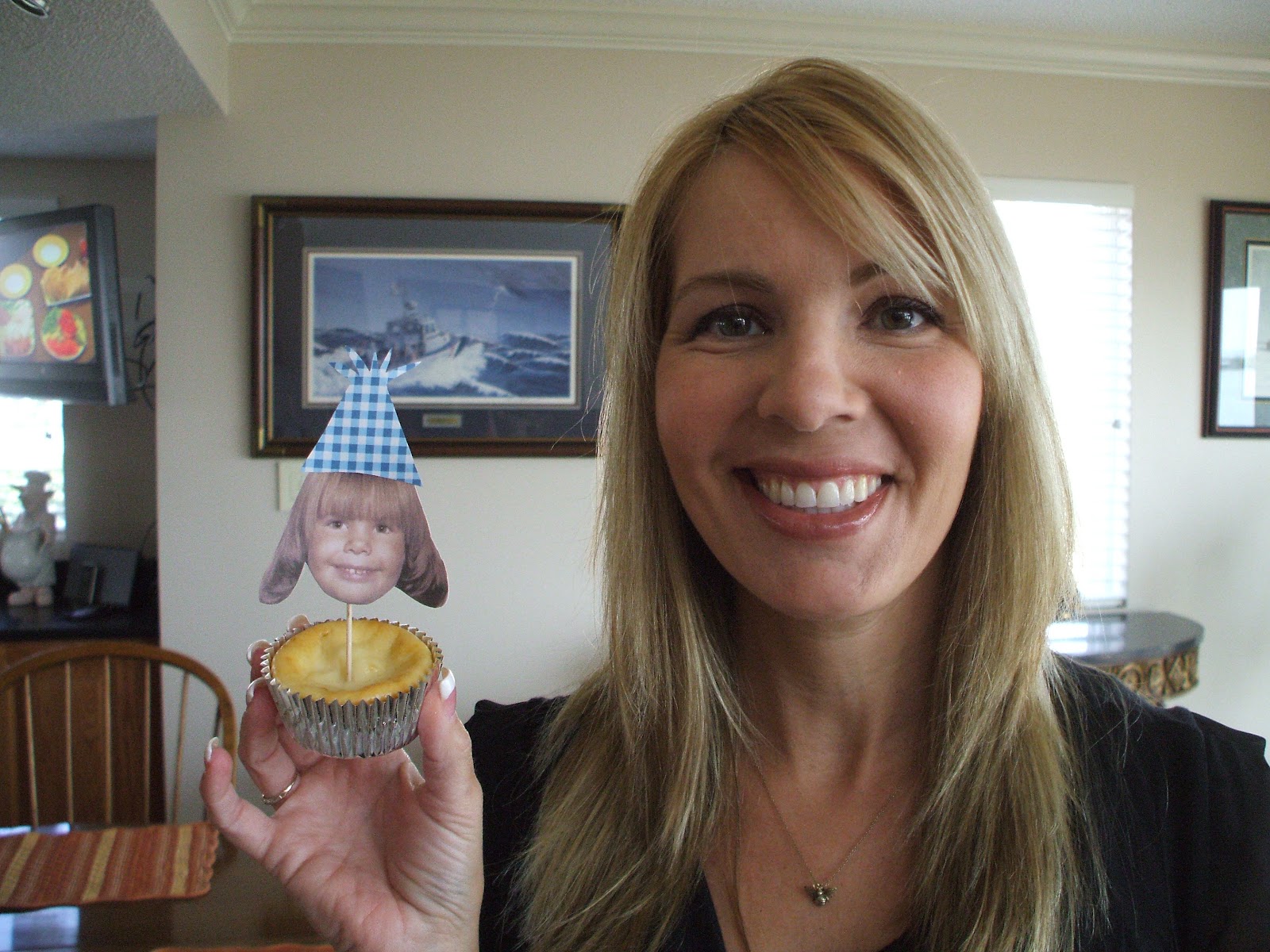 Gray Cardigan: Childhood Photo Toppers