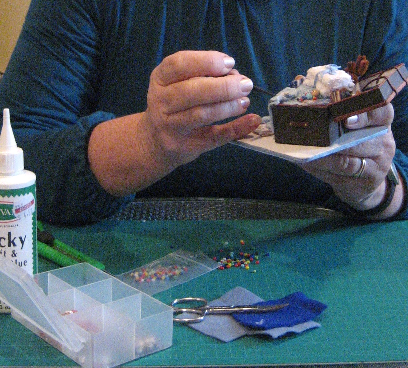 dolls houses and minis: How to Make a Miniature Memory Trunk: Part One