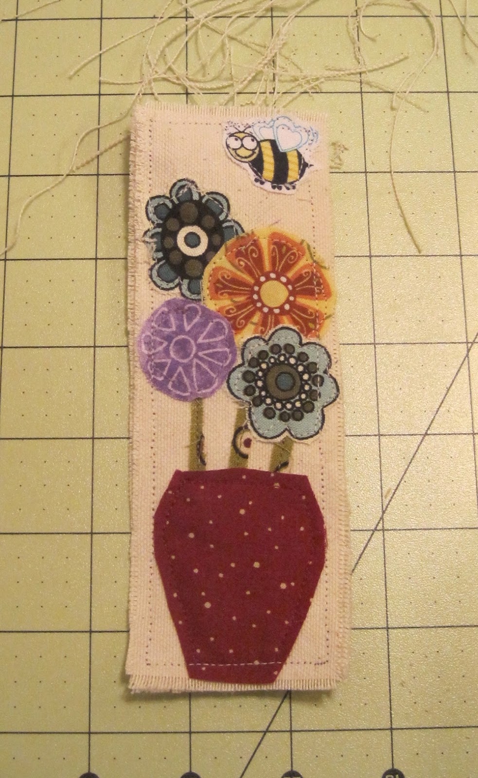 Create by the Yard: Reworked Wednesday - Frayed Edge Book Mark Tutorial!