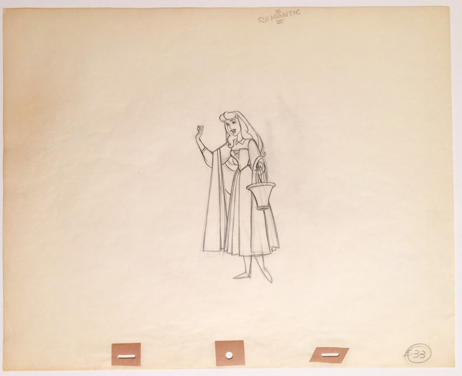 Animation Collection: Original Production Drawing of Briar Rose from ...
