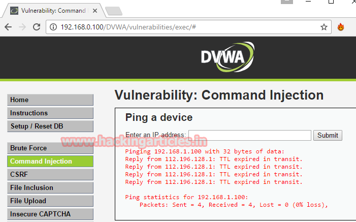 Command Injection Exploitation In Dvwa Using Metasploit Bypass All Security