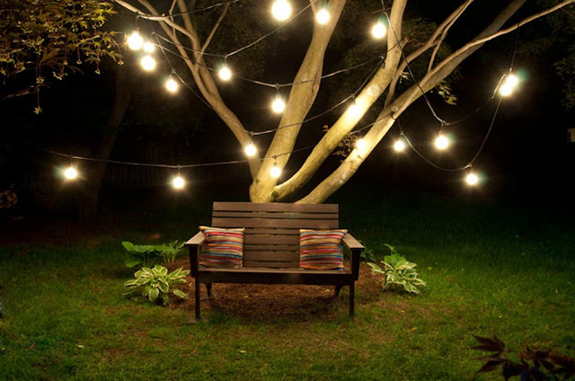Two Men and a Little Farm: OUTDOOR SEATING WITH LIGHTS, INSPIRATION ...