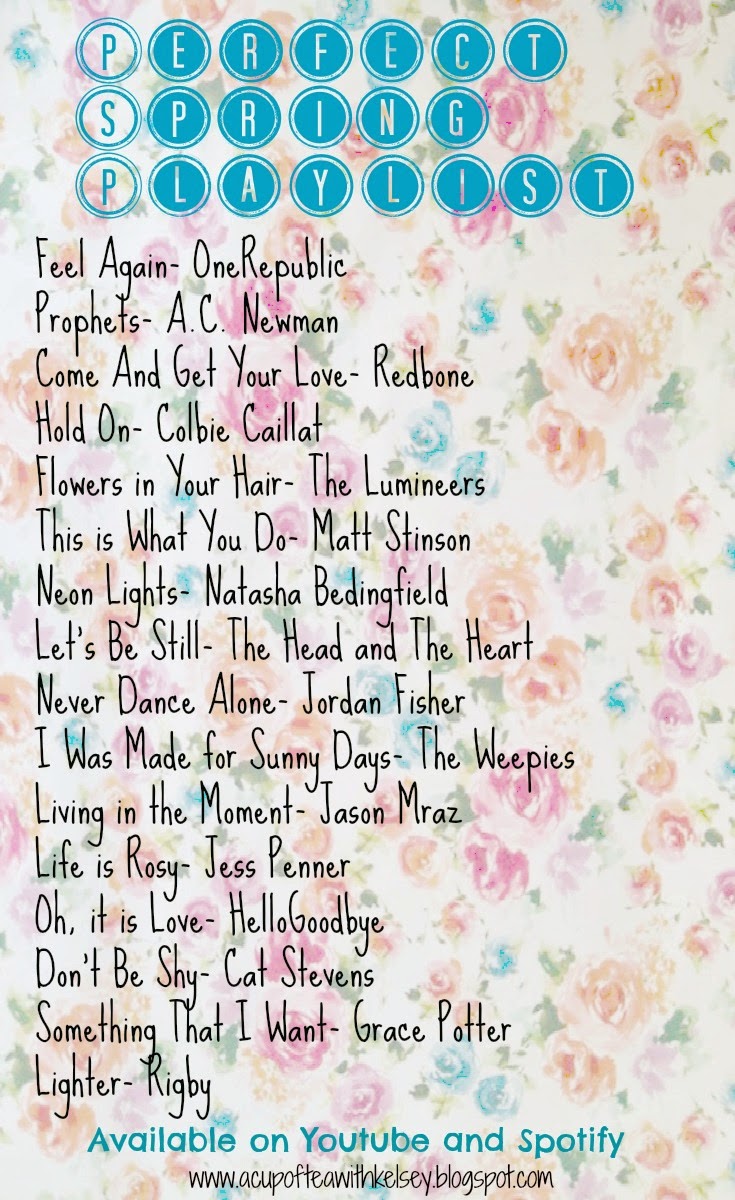 A Cup of Tea with Kelsey : Spring Favorite Things: The Playlist