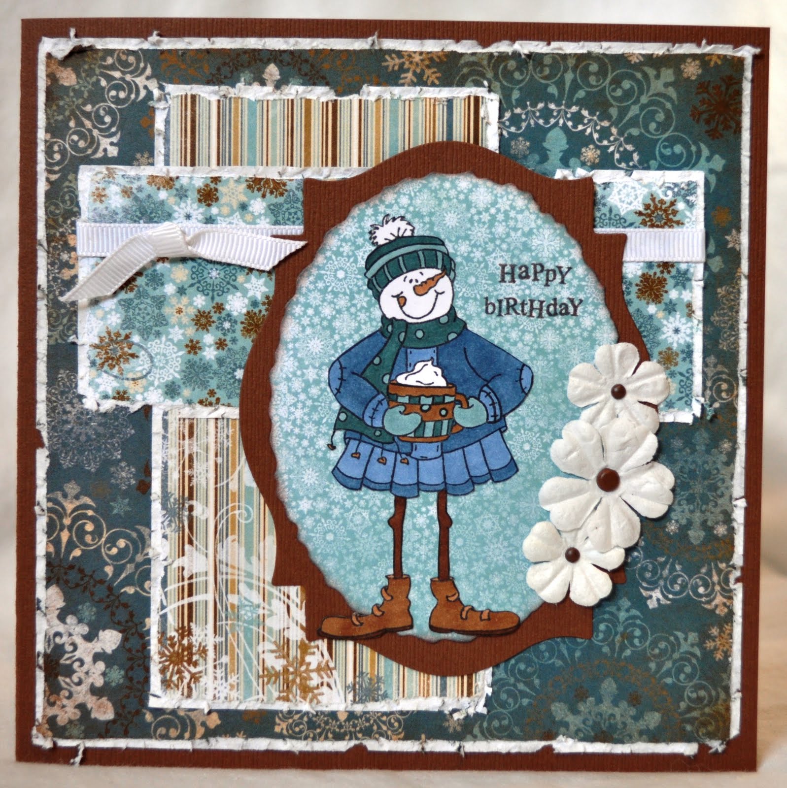 DAT'S My Style: Snowman Birthday Card