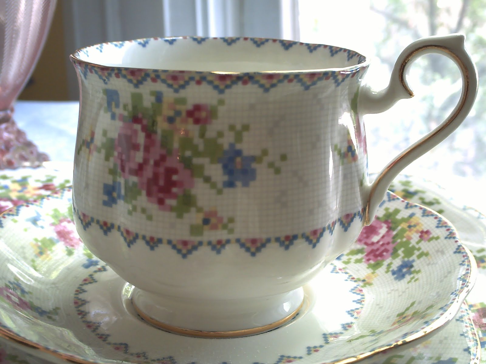 Pretty Is . . .: TeaCup Tuesday #3 Royal Albert Petit Point China