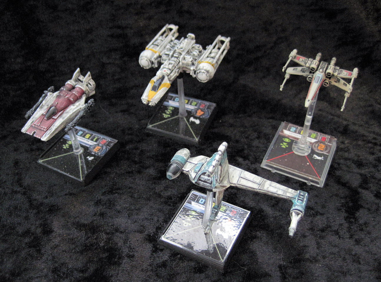 invivos: X-Wing Miniatures game: Rebel Mk2 B-Wing (scratchbuild)
