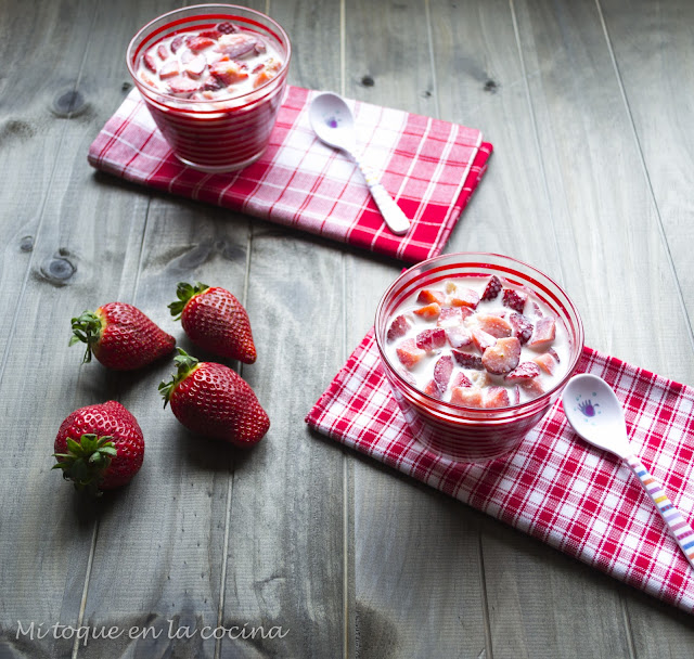 Mi toque en la cocina: Fresas leche y leche