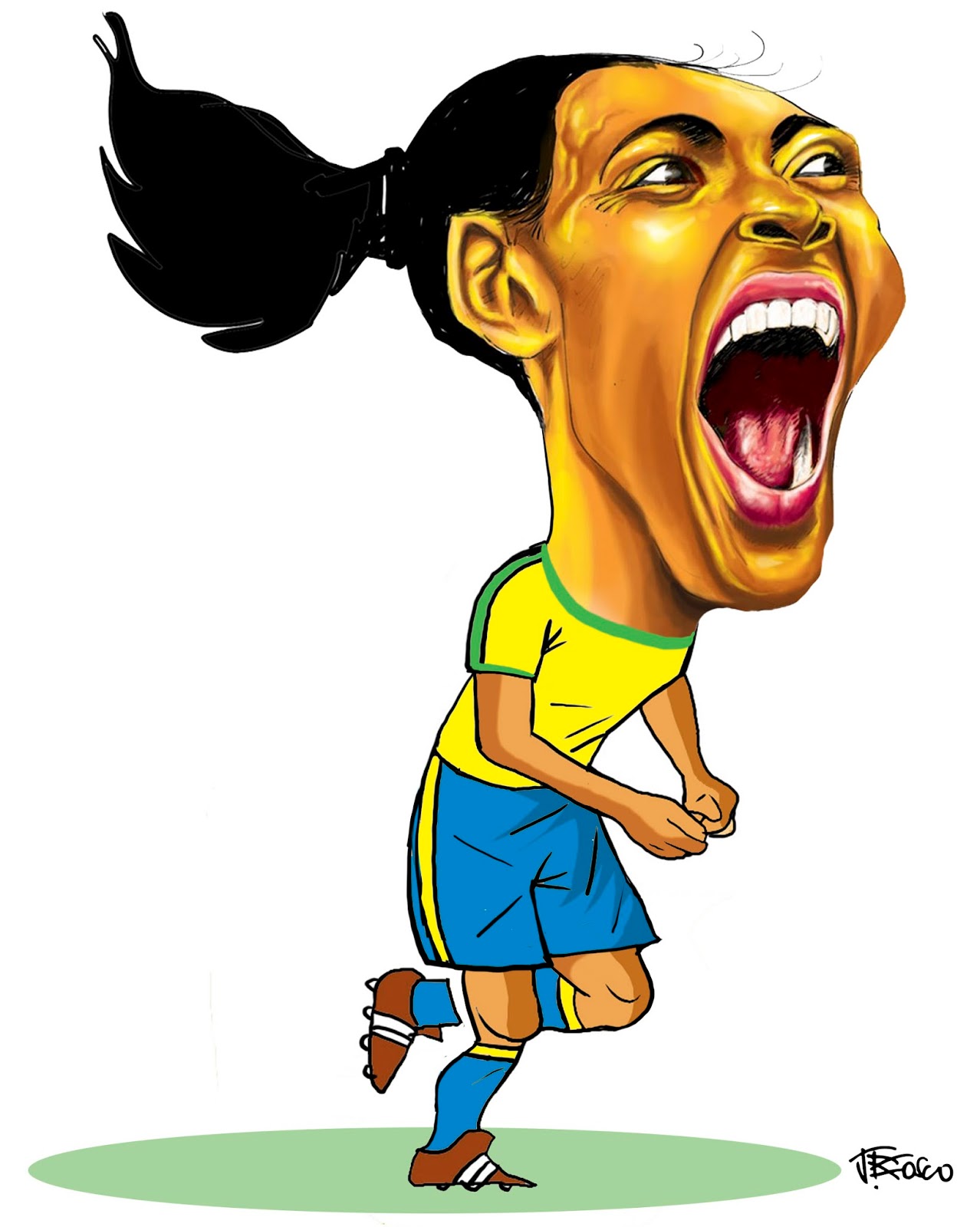 JBoscocaricaturas: Marta - Seleção Brasileira