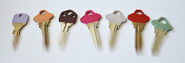Whistle While You Work: Pin Test: Color Coding Keys with Nail Polish