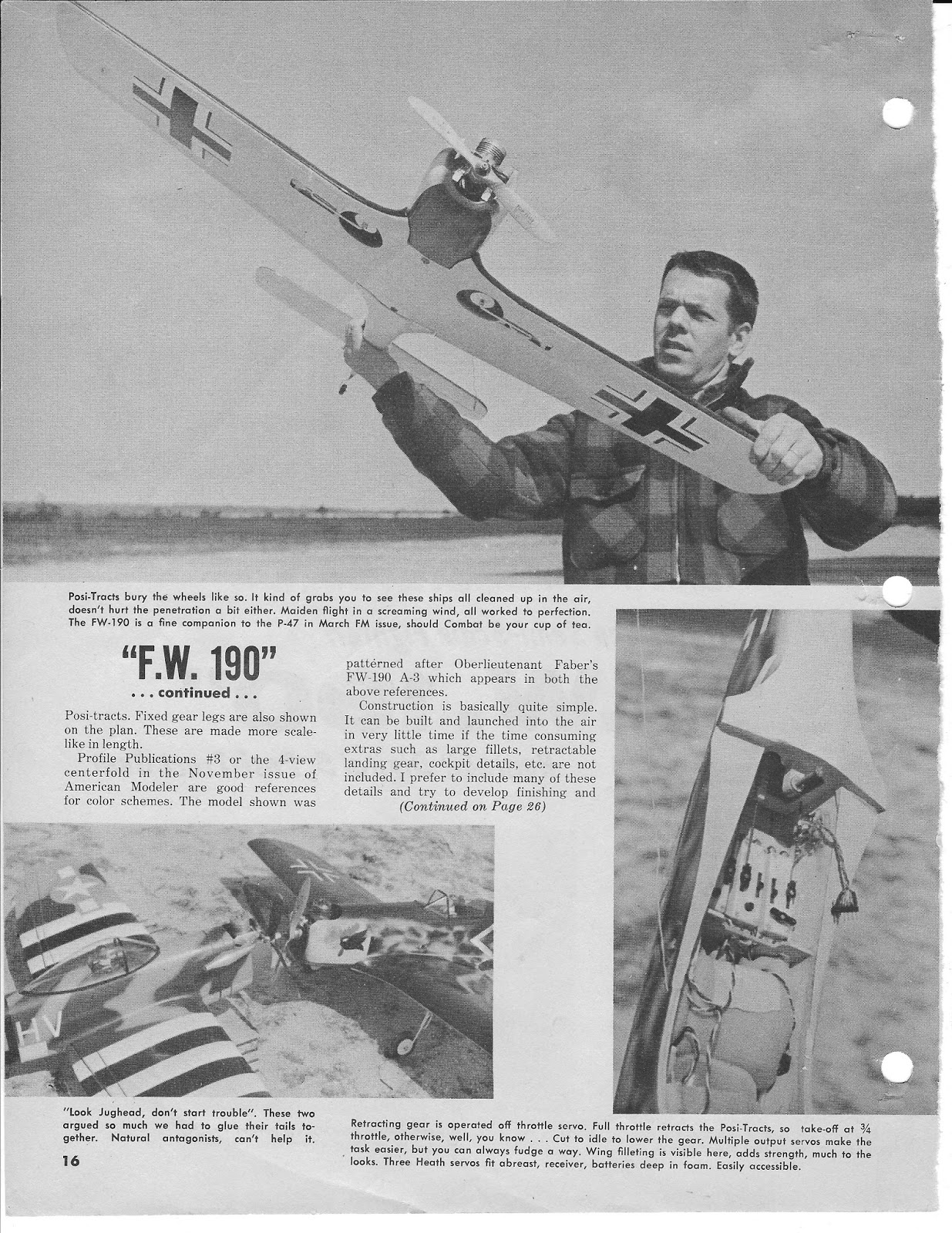 Warbird Notes and Stories : Nick Ziroli FW190 Plan Flying Models June 1969