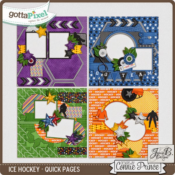 Connie Prince Digital Scrapbooking News: Are you ready for some Ice Hockey?