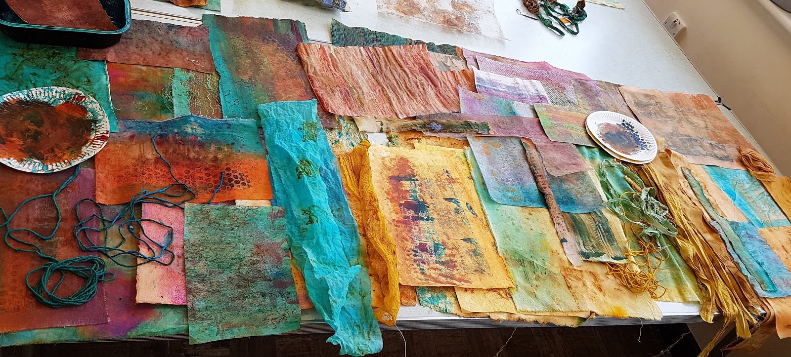 Traverse Textile Art: Workshop works in progress 2 - Rusty & Gnarly