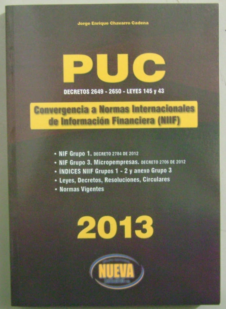 CONCEPTOS CONTABLES: PLAN UNICO DE CUENTAS (PUC)
