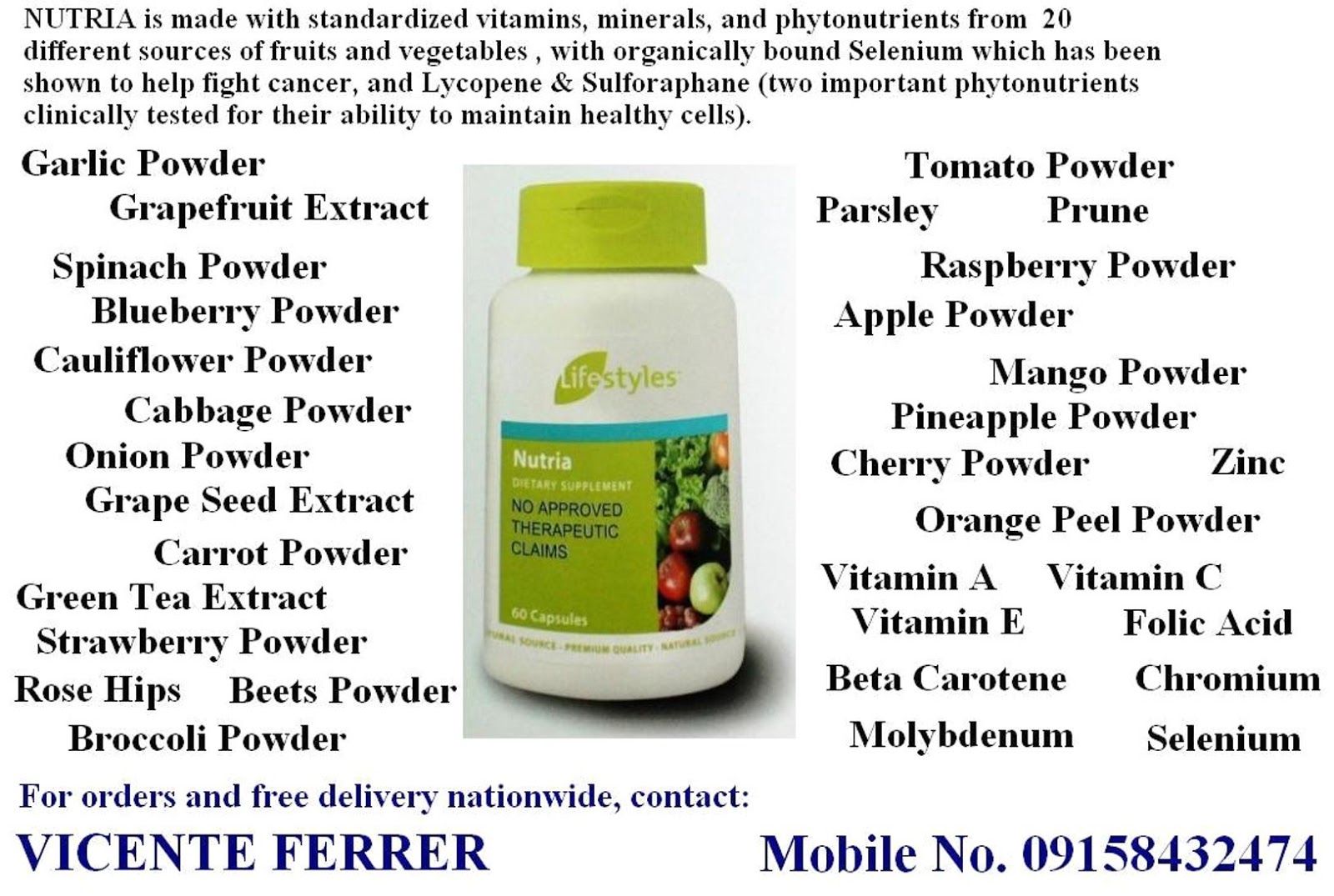 An Invite to Abundant Life: Intra, Nutria, and Fibrelife Ingredients