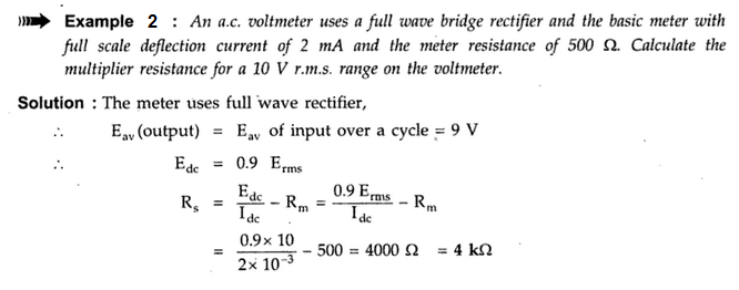 A.C. Voltmeter Using Full Wave Rectifier