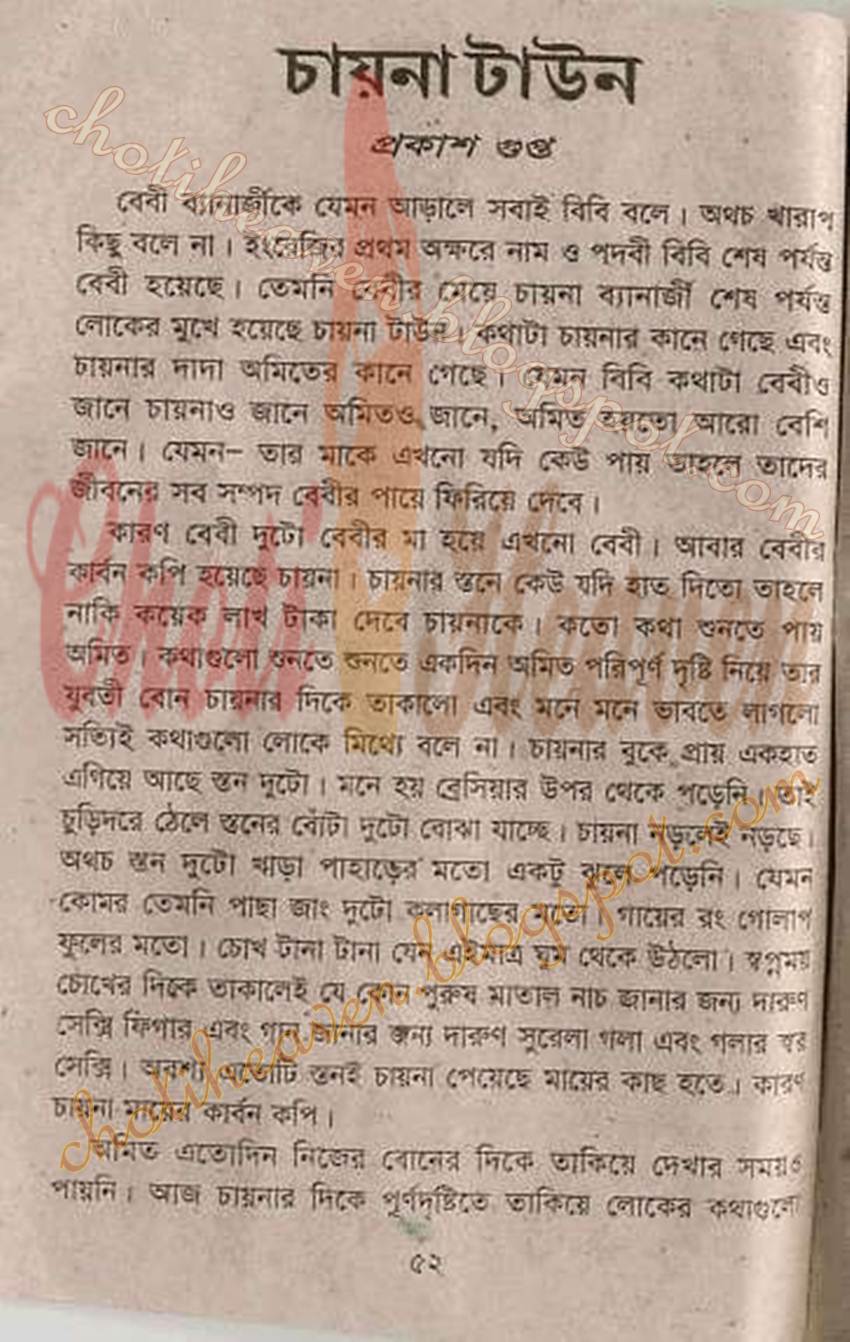 Choti Heaven: চায়না টাউন _Written By প্রকাশ গুপ্ত