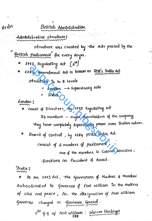 Part 3: Modern India History Class Notes for UPSC Prelims, APPSC & SSC ...