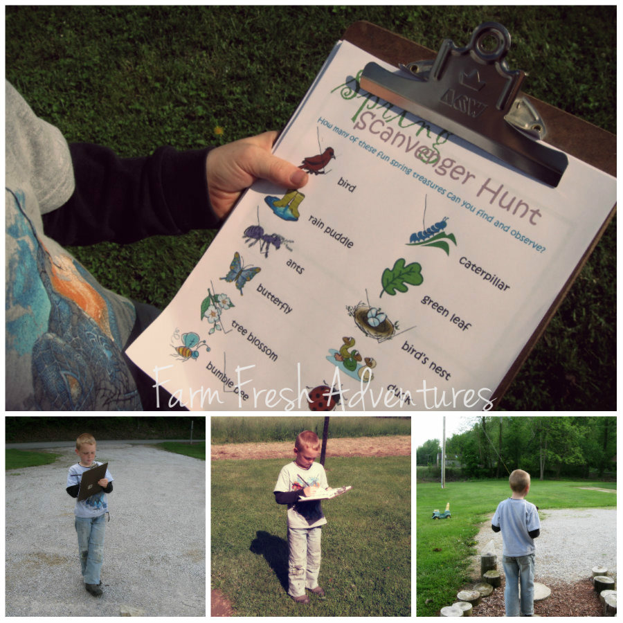 Farm Fresh Adventures: Spring Scavenger Hunt and Nature Study