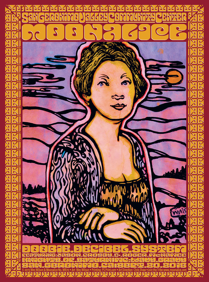 Larry Rippee and Molly Rea Art: New Poster by Legendary Artist Wes Wilson