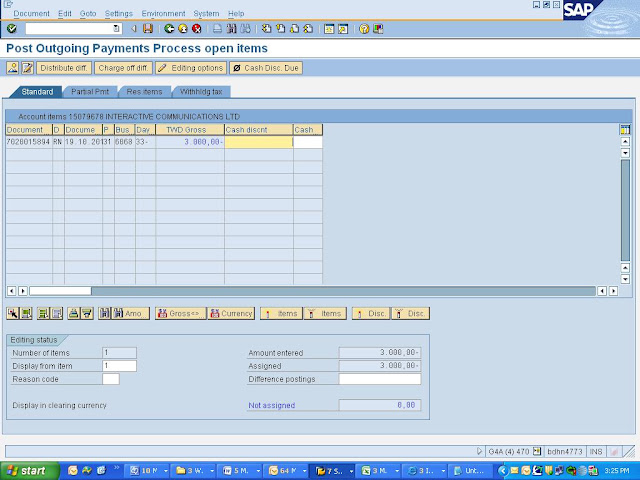 SAP MM : steps for paying vendor in SAP with reference to supplier invoice