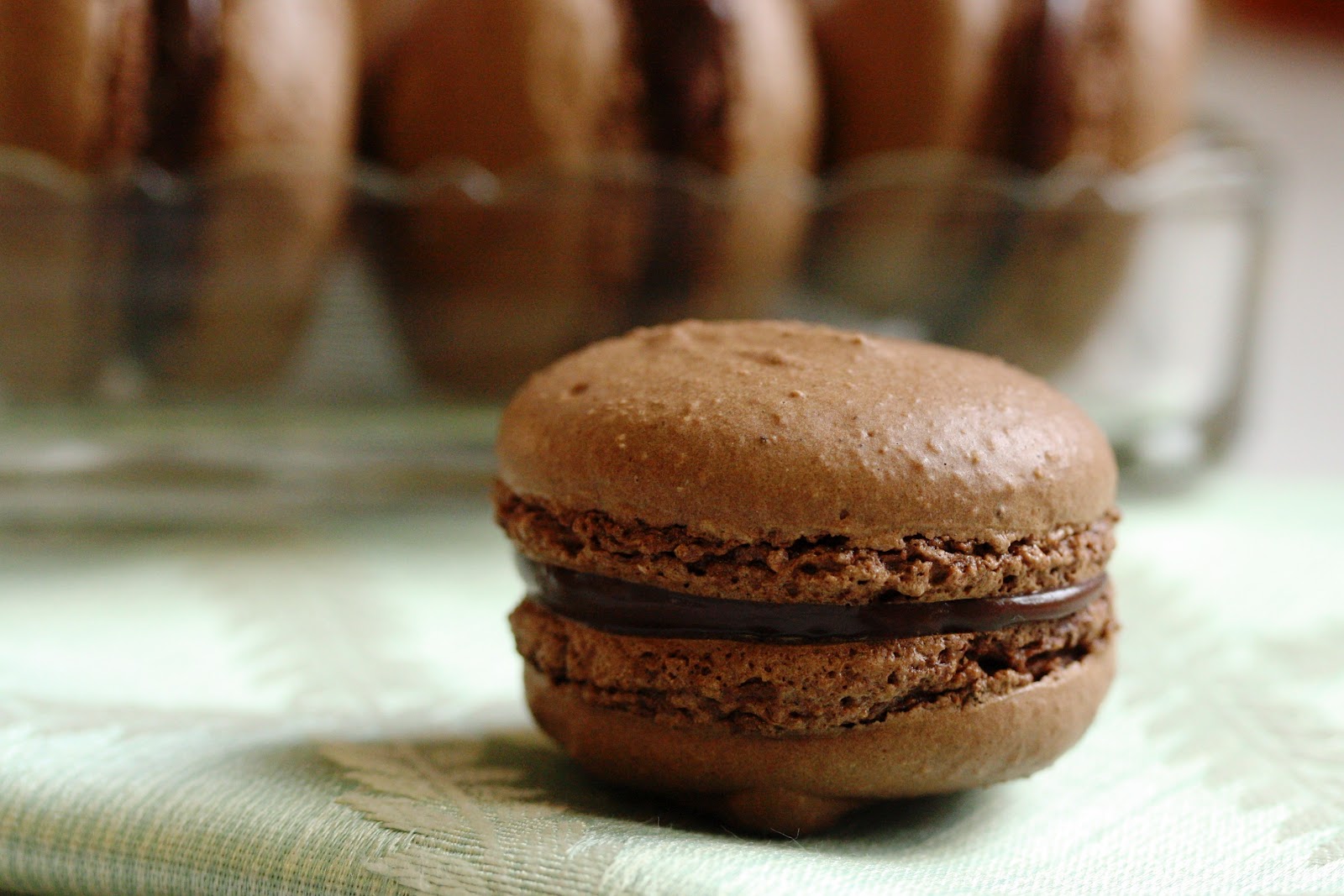 Chocolate Macarons - Saving Room for Dessert
