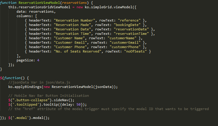 Knockout with materializecss Data Table and pagination with Knockout ...