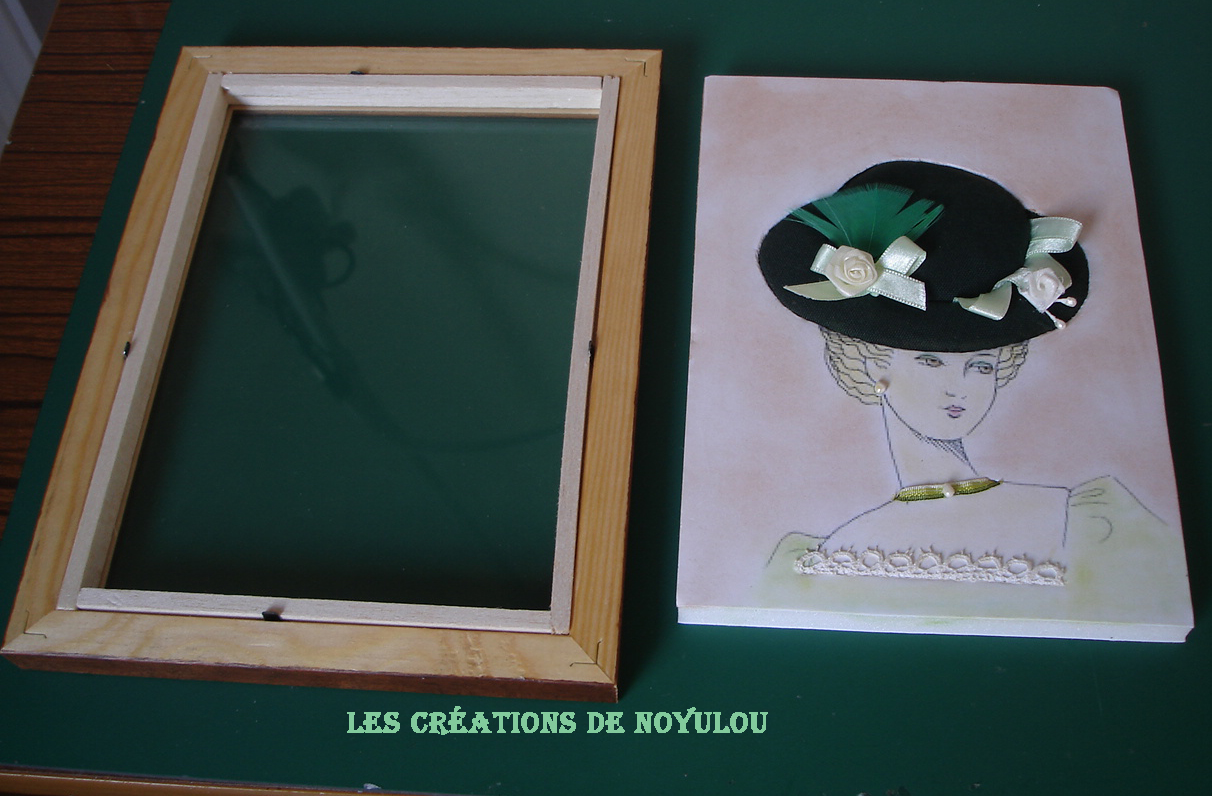 LES CREATIONS DE NOYULOU: Tableau carton mousse : Chapeau