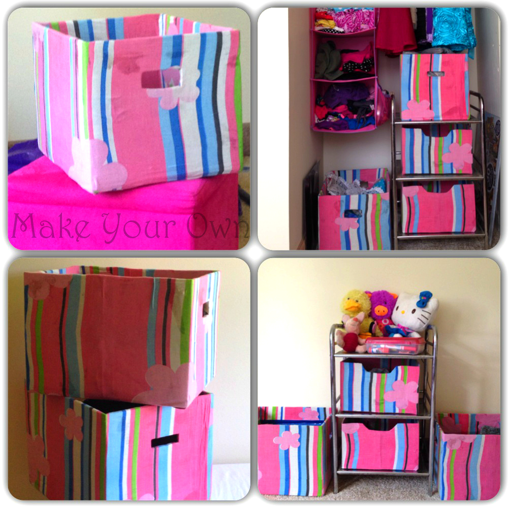 Make Your Own Cardboard Storage Bins Make Your Own Cardboard Storage Bins