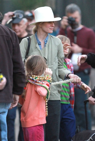 Mark Ruffalo com a família, em Nova Orleans