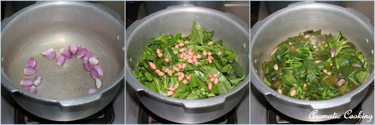 Aromatic Cooking: Basale Soppu Koddel, Malabar Spinach Sambar