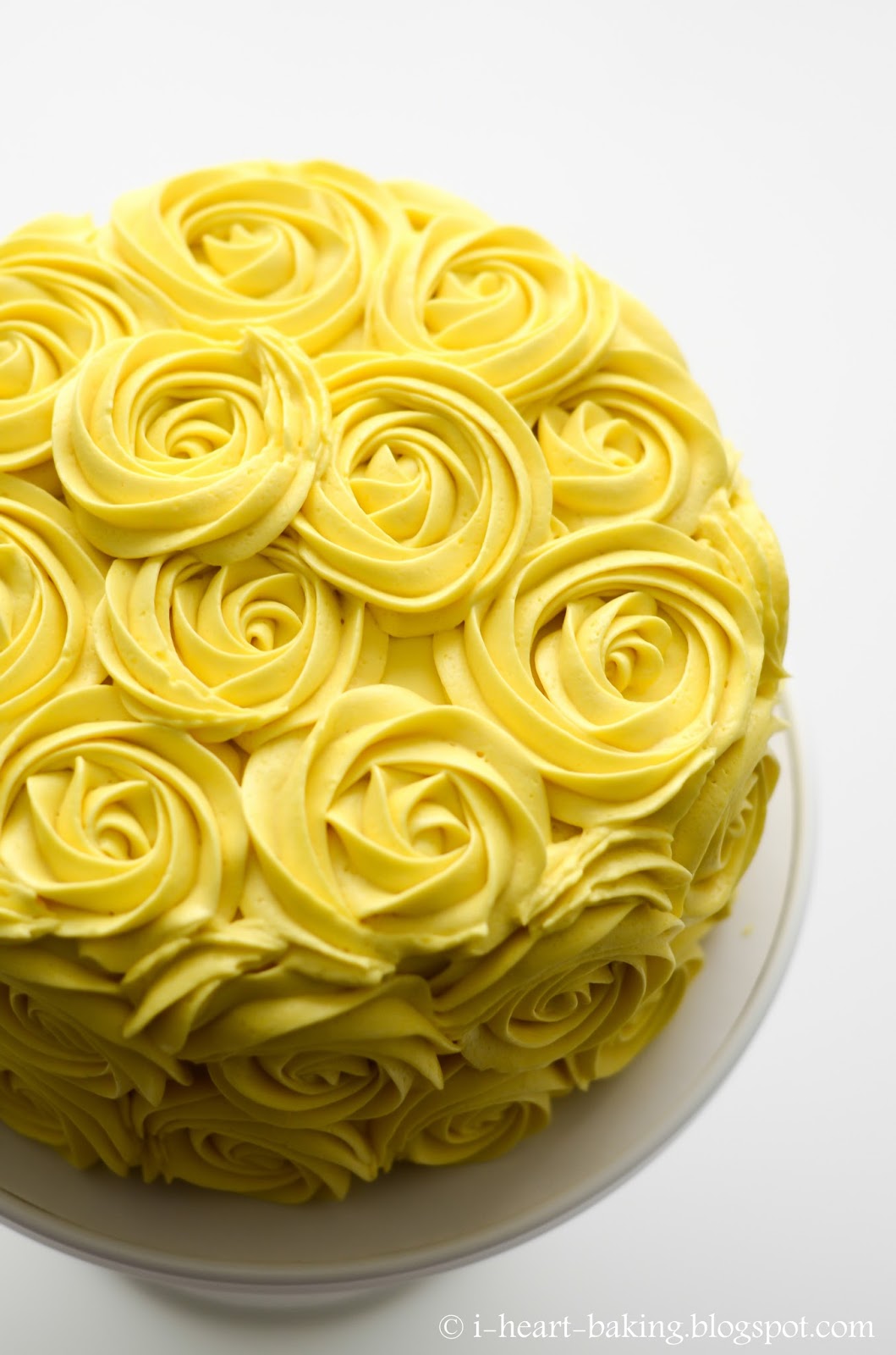Yellow Rose Birthday Cake