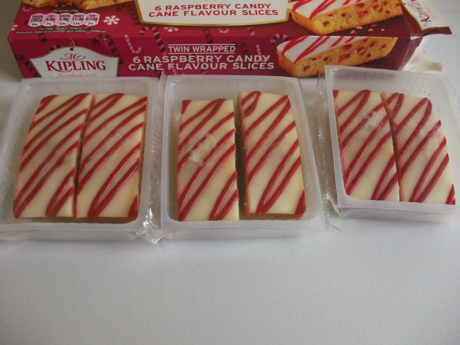 Mr Kipling Raspberry Candy Cane Slices Review
